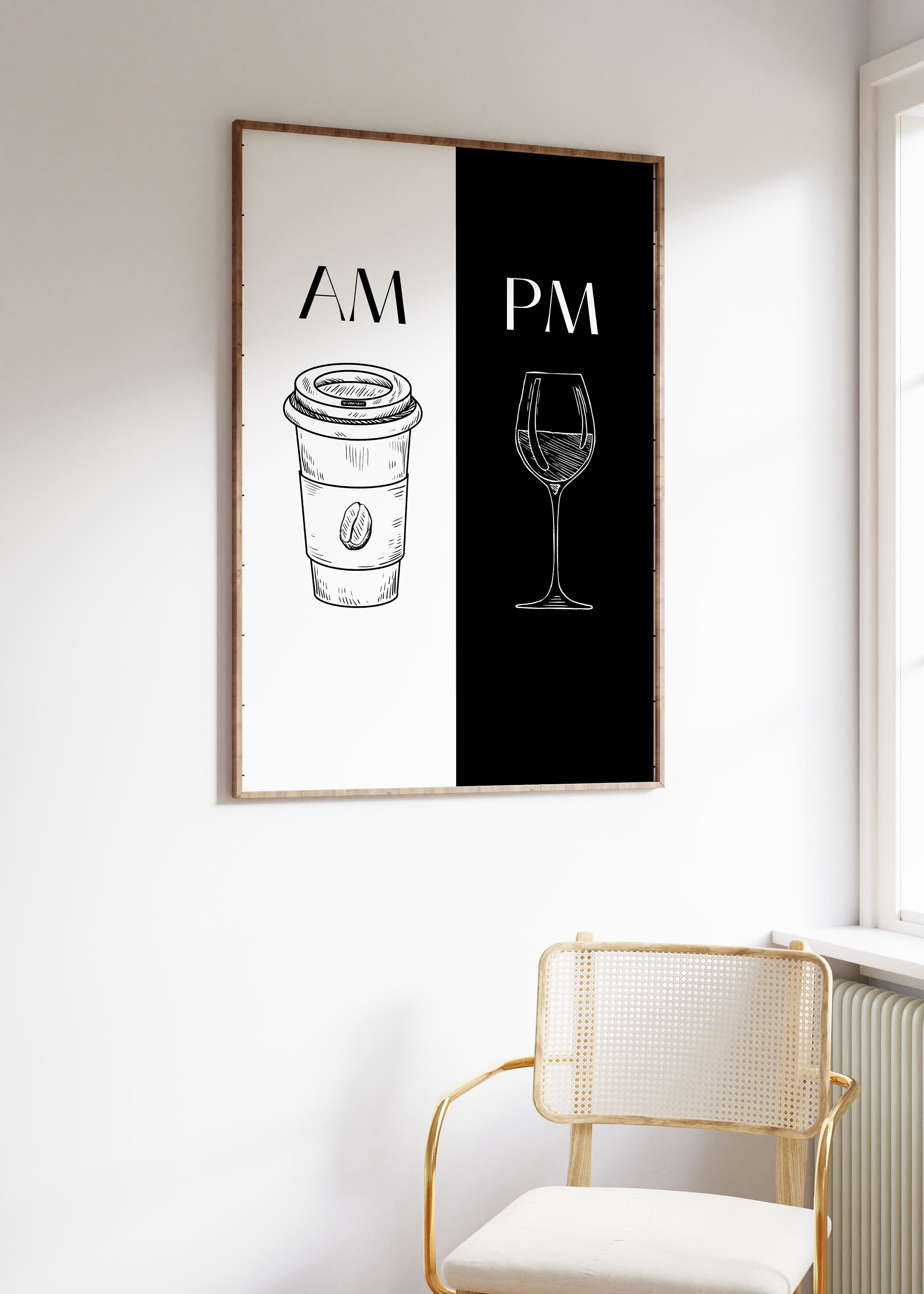 KITCHEN Print Set of 6 PRINTABLES , Minimal Kitchen Wall Art, Dining ...