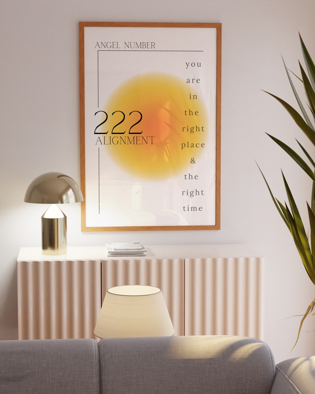 ALIGNMENT 222 AURA Print Angel Numbers Wall Poster Spiritual Art Prints ...