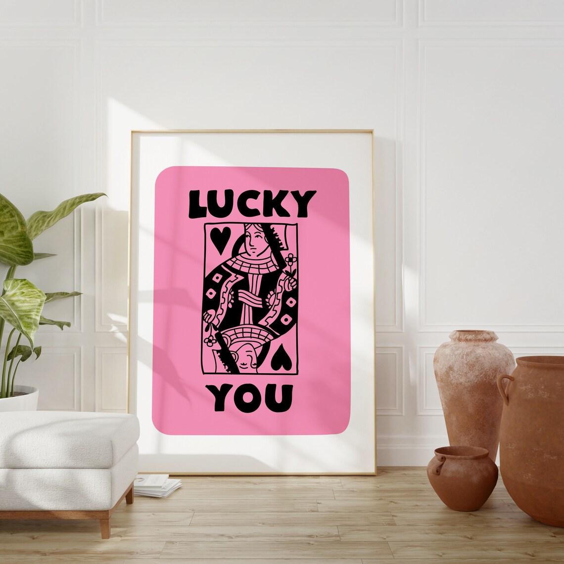 Lucky You Printable Wall Art Aesthetic Art Print Card Print - Etsy
