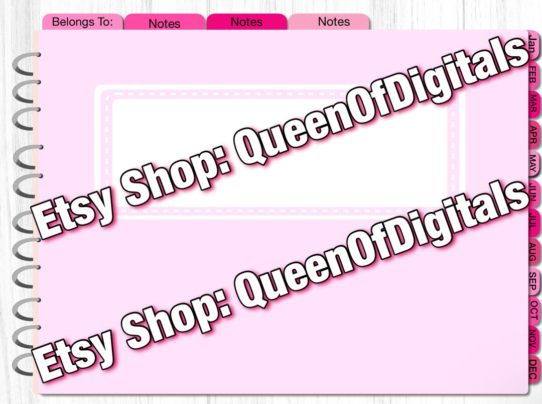 Pretty in Pink: Blank Digital Calendar - Plan Your Days With Flair - Etsy