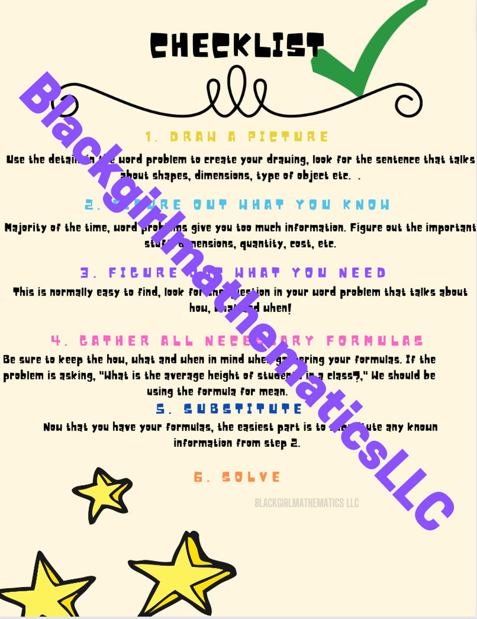 How to Solve Word Problems: Algebra - Prealgebra - Guide - Notes ...