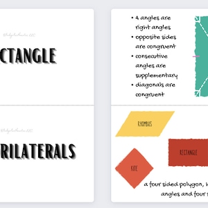 Printable High School Geometry Math Flashacards - Etsy