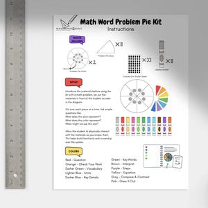 Mathematics Word Problem Pie Kit - Etsy