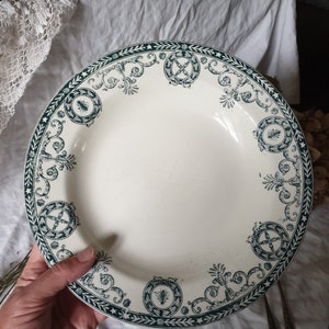 Bee Symbol Napoleon French Antique Dinner Plate, Green W Garlands ...