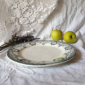 Bee Symbol Napoleon French Antique Dinner Plate, Green W Garlands ...