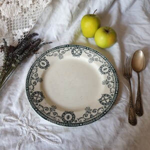 Bee Symbol Napoleon French Antique Dinner Plate, Green W Garlands ...