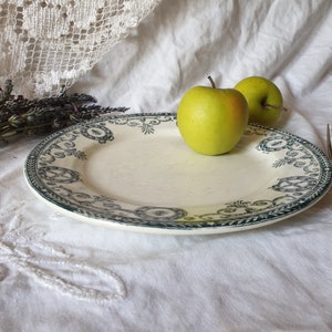 Bee Symbol Napoleon French Antique Dinner Plate, Green W Garlands ...