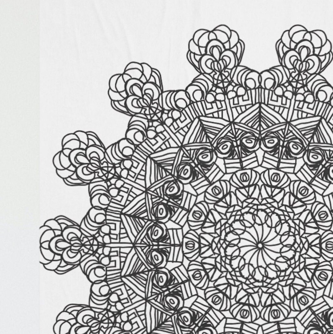 Zen Mandala Coloring Pages: 10 Printable Coloring Activity. - Etsy