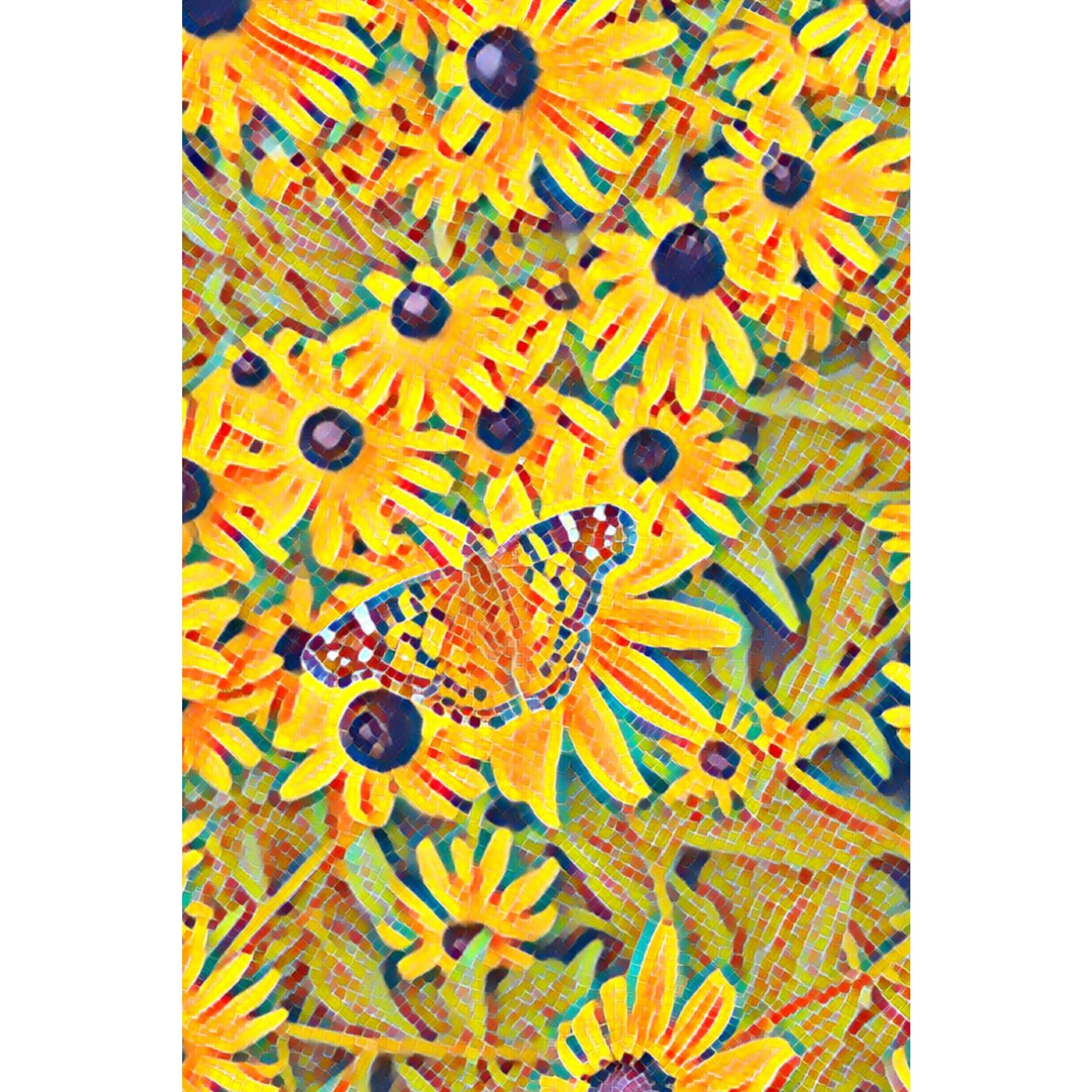 Butterfly Garden Poster: Printable Abstract Floral Wall Art. - Etsy