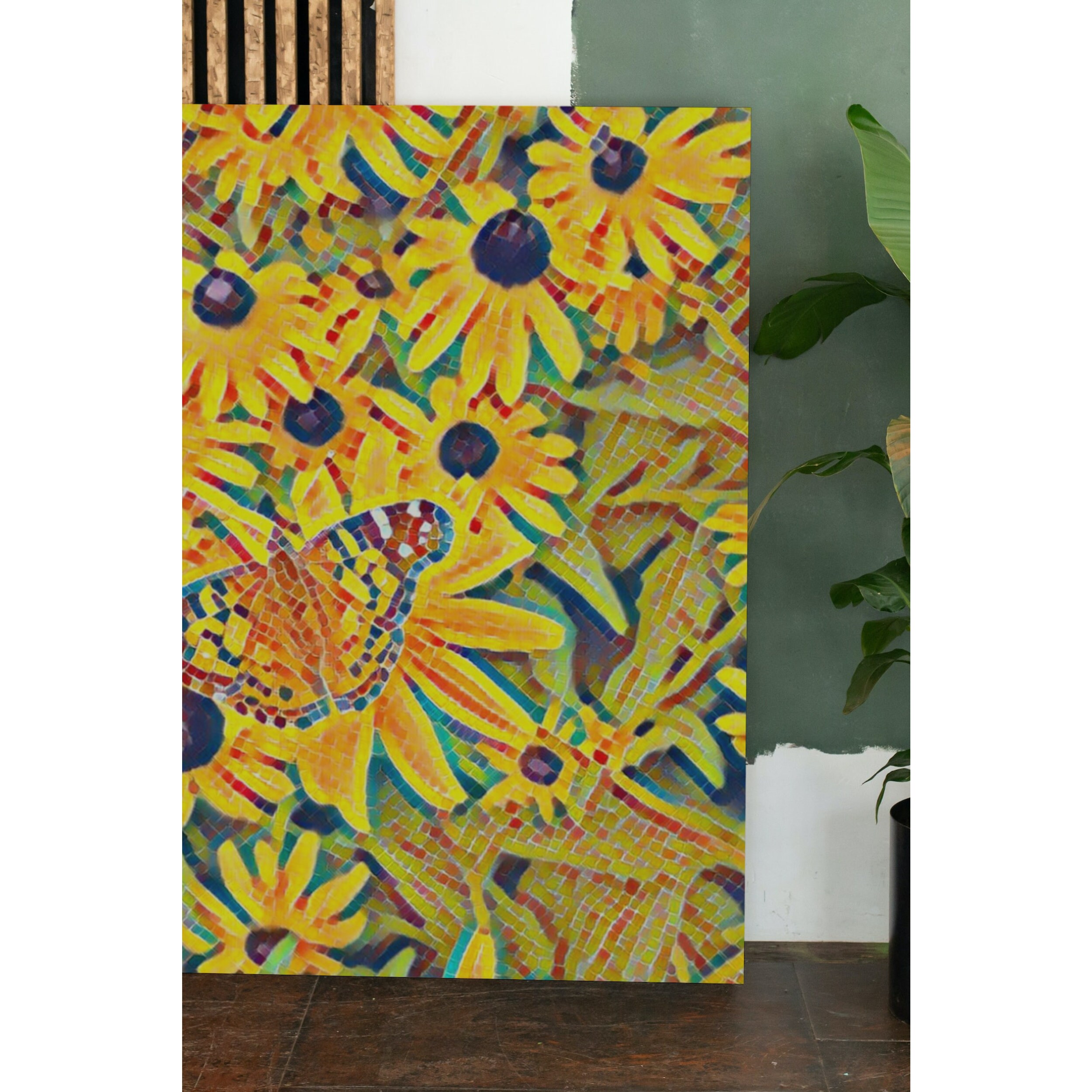 Butterfly Garden Poster: Printable Abstract Floral Wall Art. - Etsy