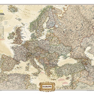 2021 Europe Map Wall Map of Europe Poster Europe Wall Art - Etsy