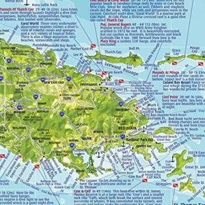 United States Virgin Islands USVI Laminated Wall Map - Etsy