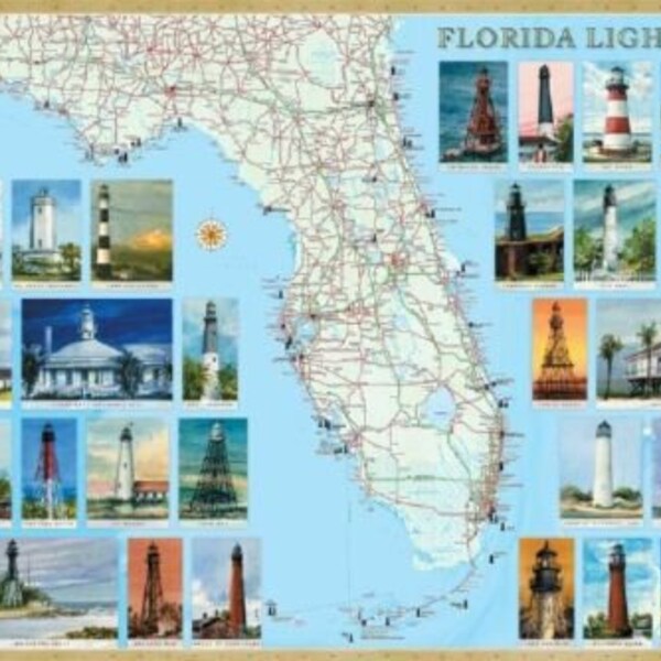 Florida Laminated Map - Etsy