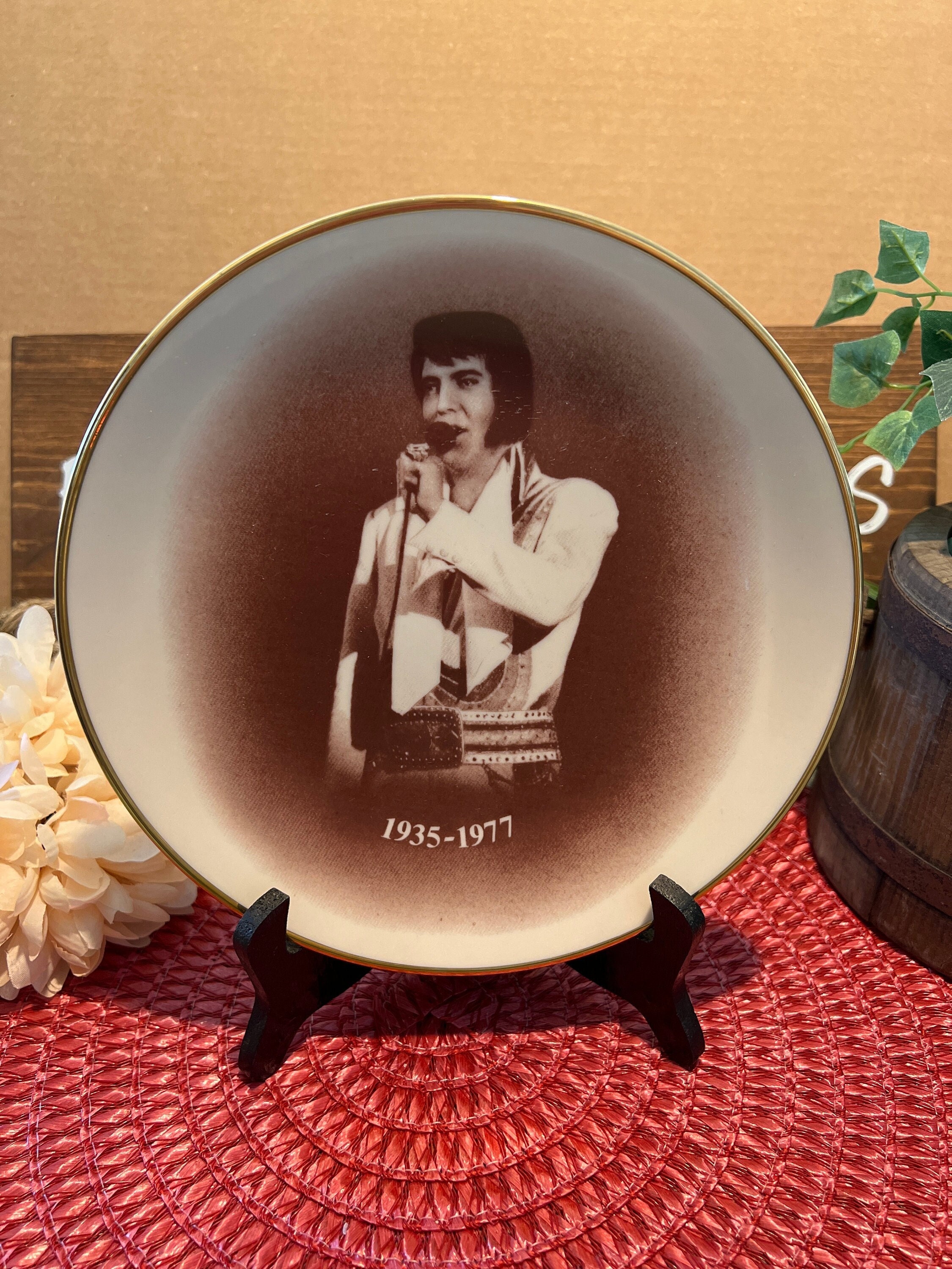 Vintage Elvis Presley Collectible Plate we Will Remember - Etsy