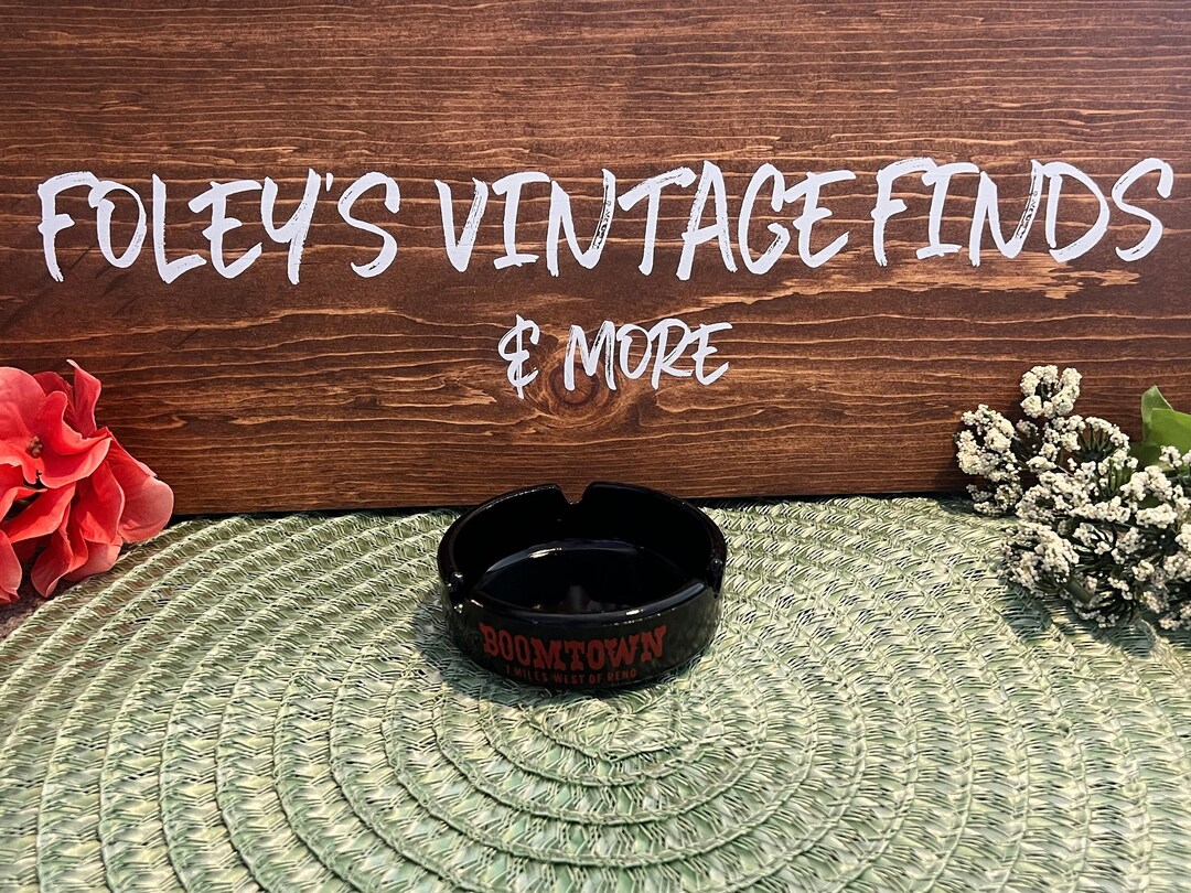 Vintage BOOMTOWN Ashtray - Etsy
