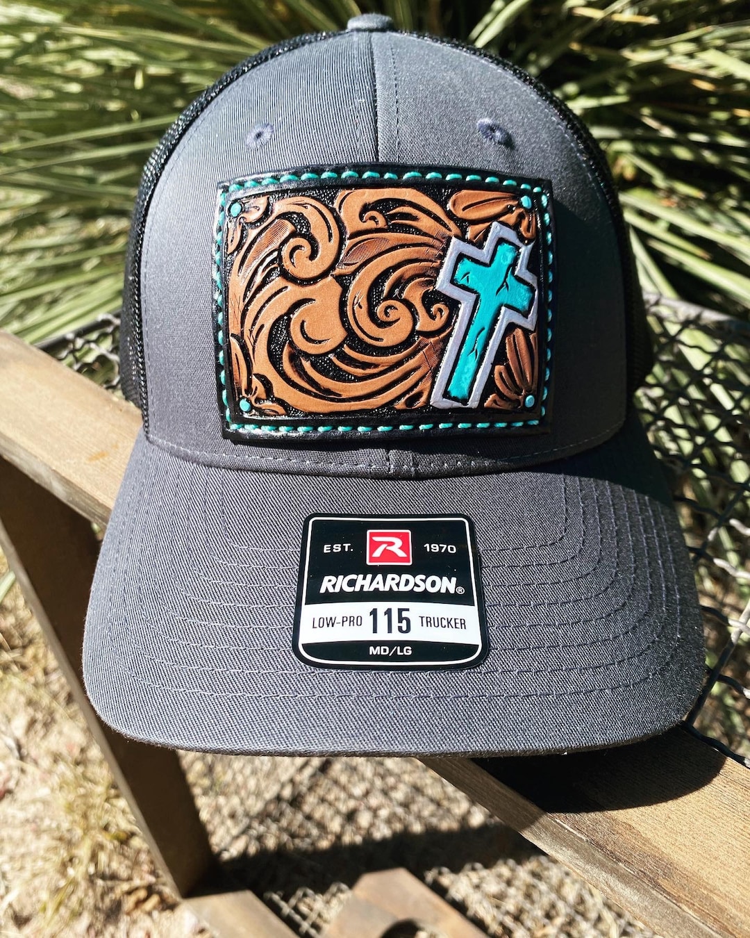 Richardson 115 Cap With Tooled Hat Patch - Etsy