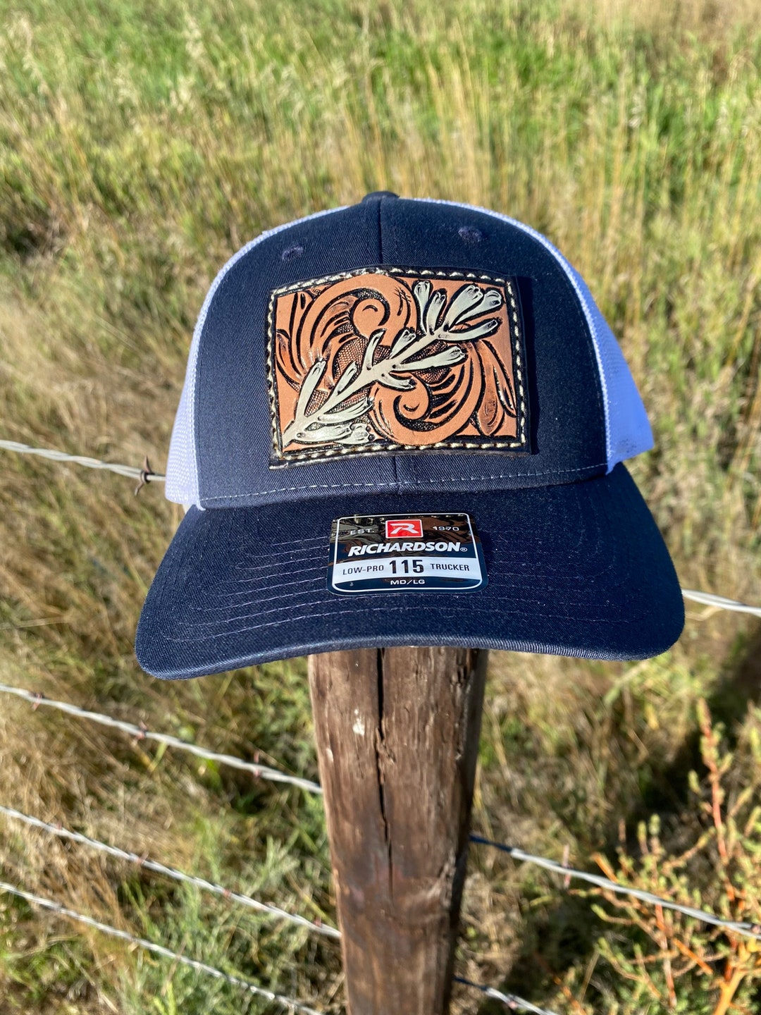 Leather Tooling Pattern Hat Patch With Sagebrush - Etsy