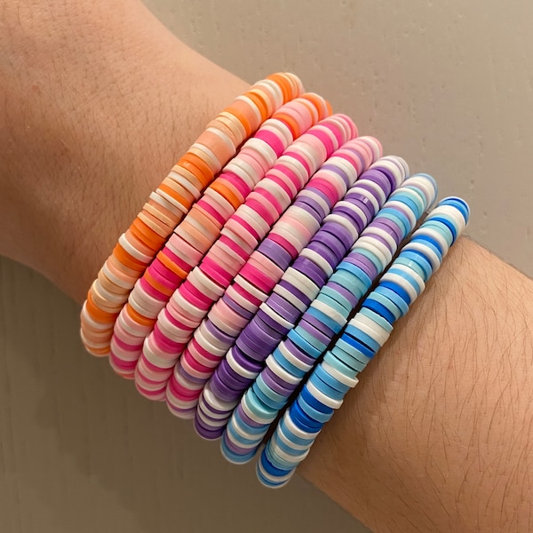 Clay Bead Bracelets - Etsy