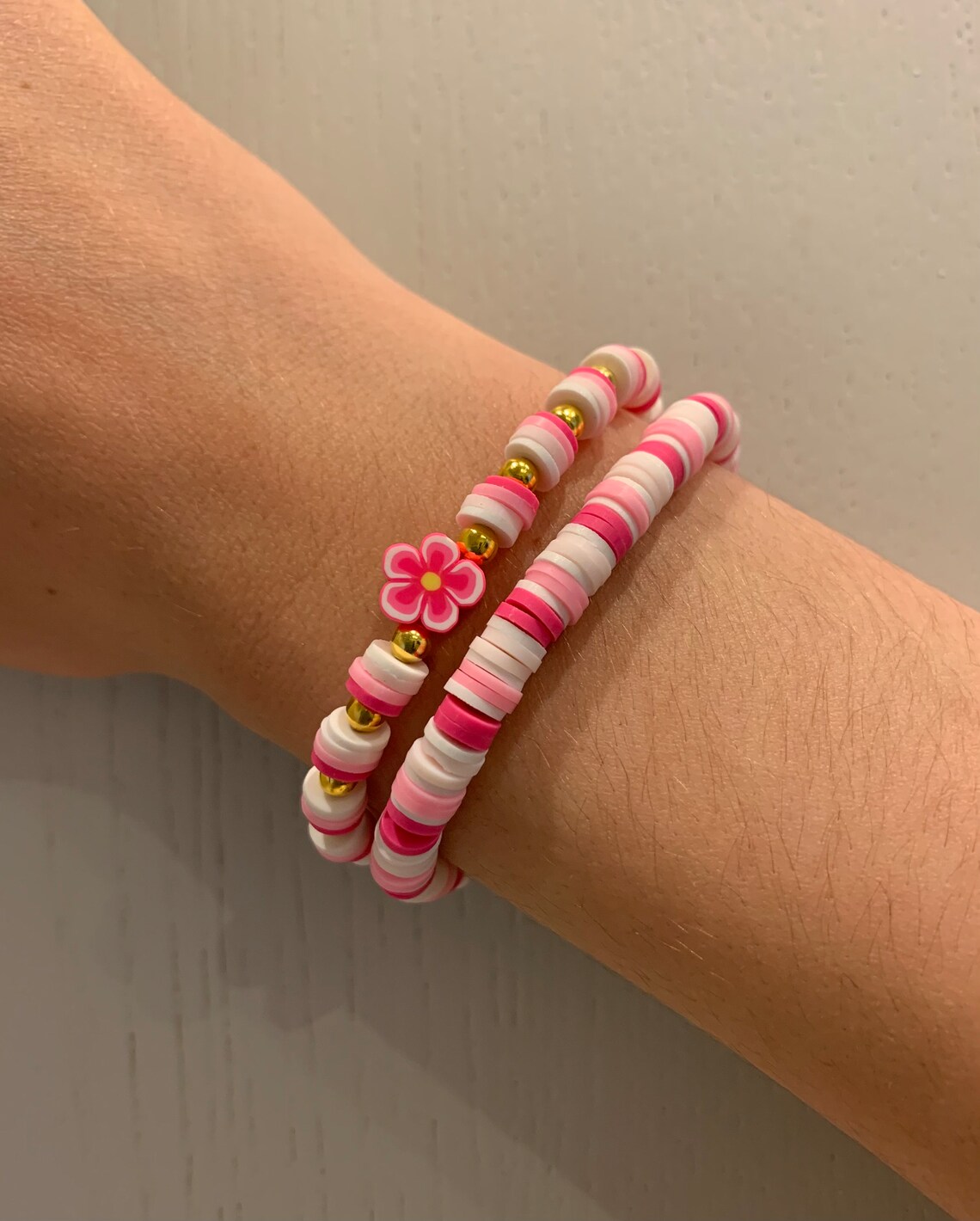 Coloured Flower Bracelet Set - Etsy