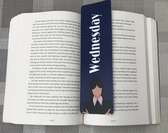 Wednesday Addams Series Inspired Bookmark Perfect for Book Lovers/ Fans ...