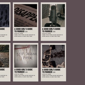A Good Girl’s Guide to Murder Printable Polaroid Movie Posters, Agggtm ...