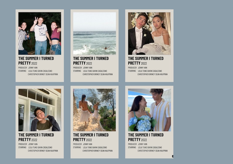 The Summer I Turned Pretty Printable Posters, Polaroid Movie Posters ...