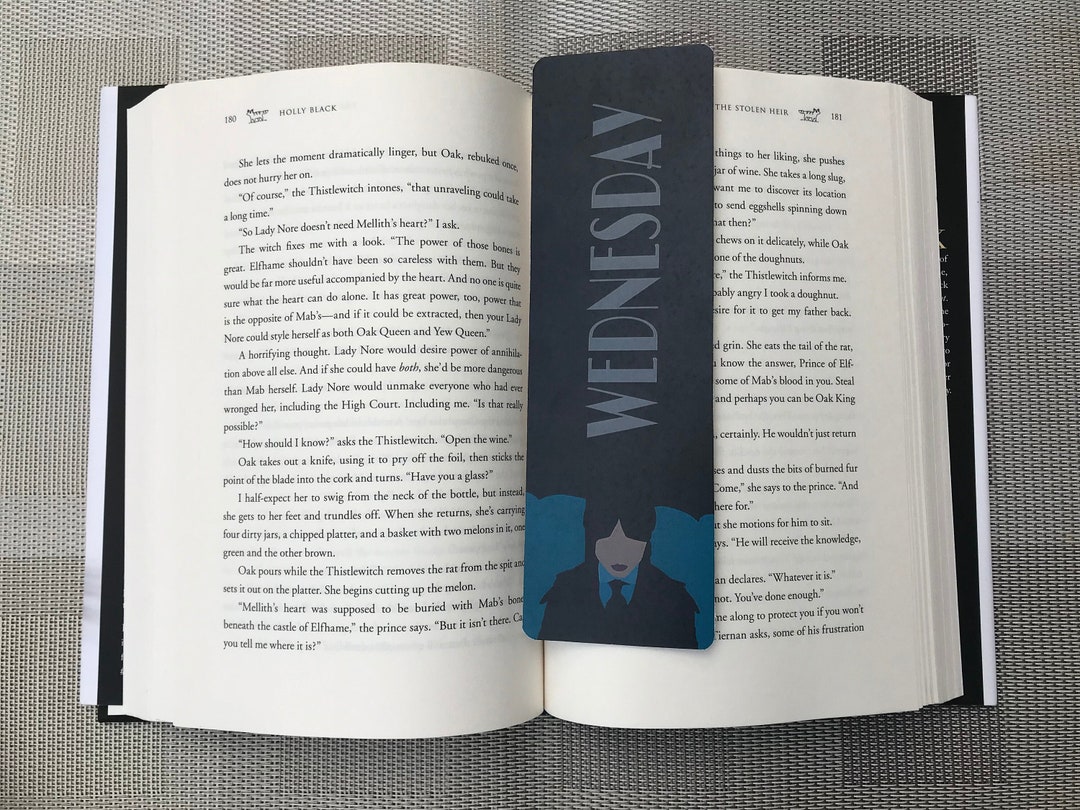Wednesday Bookmark, Wednesday Addams, Netflix Bookmark, Bookworm, Book ...