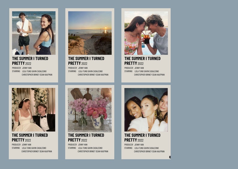 The Summer I Turned Pretty Printable Posters, Polaroid Movie Posters ...