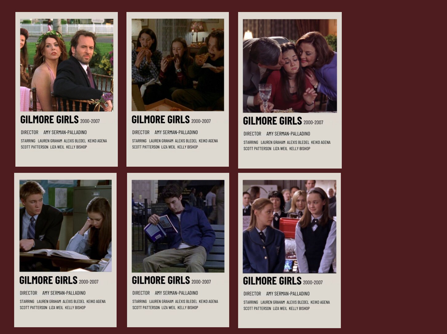 Gilmore Girls Polaroid Movie Posters Printable, Gilmore Girls Fall ...