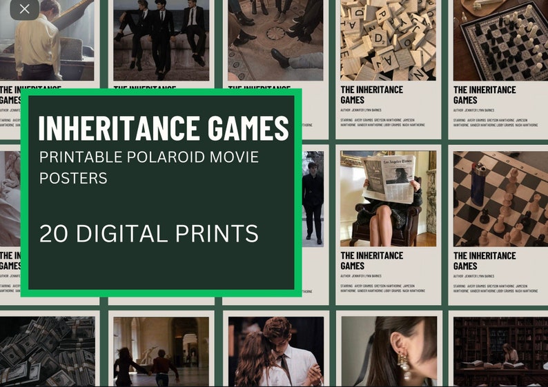 The Inheritance Games Printable Movie Posters Digital - Etsy