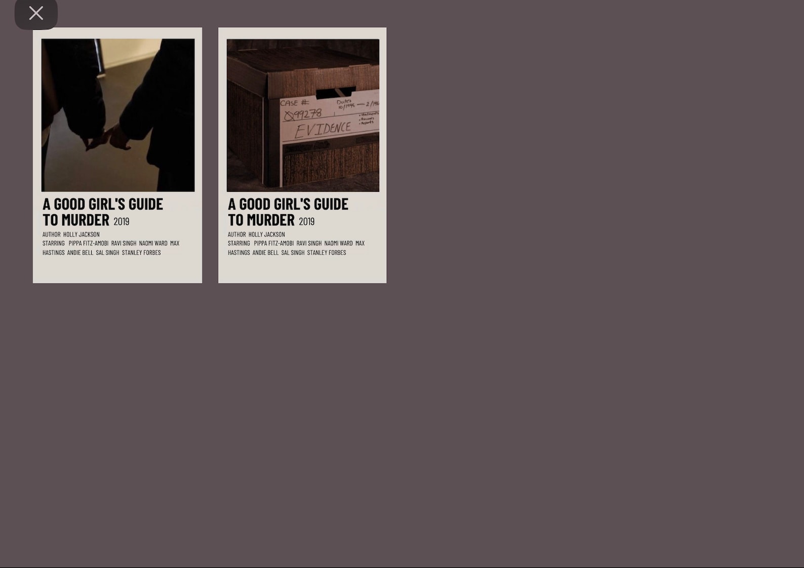 A Good Girl’s Guide to Murder Printable Polaroid Movie Posters, Agggtm ...