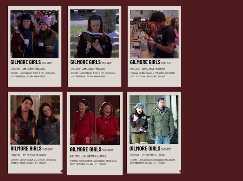 Gilmore Girls Polaroid Movie Posters Printable, Gilmore Girls Fall ...