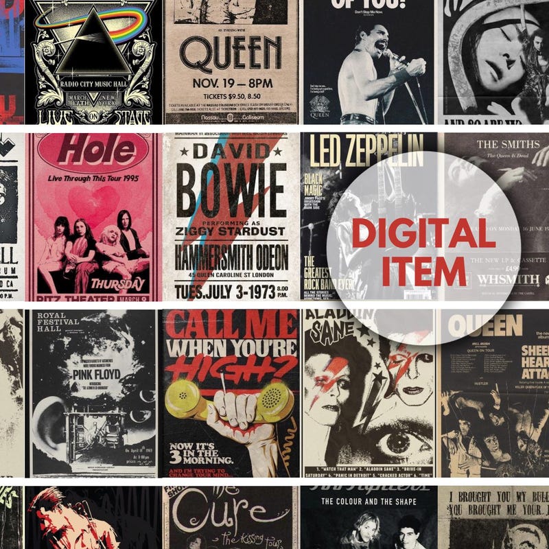 Poster Rockstars - Etsy