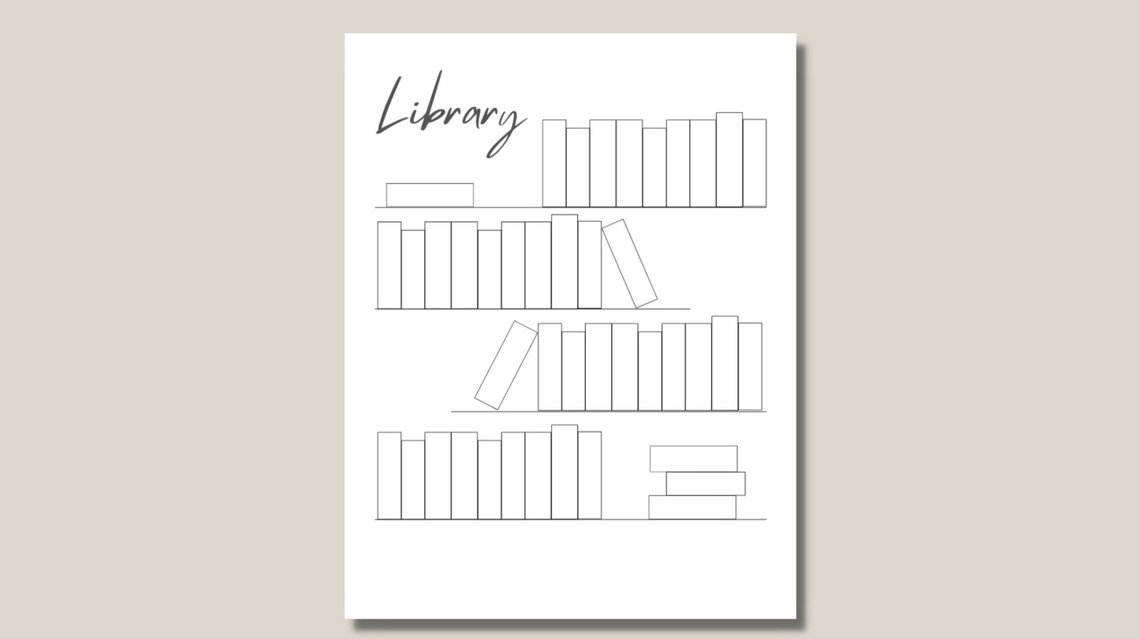Printable Book Tracker Book Log Simple Printable Planner - Etsy