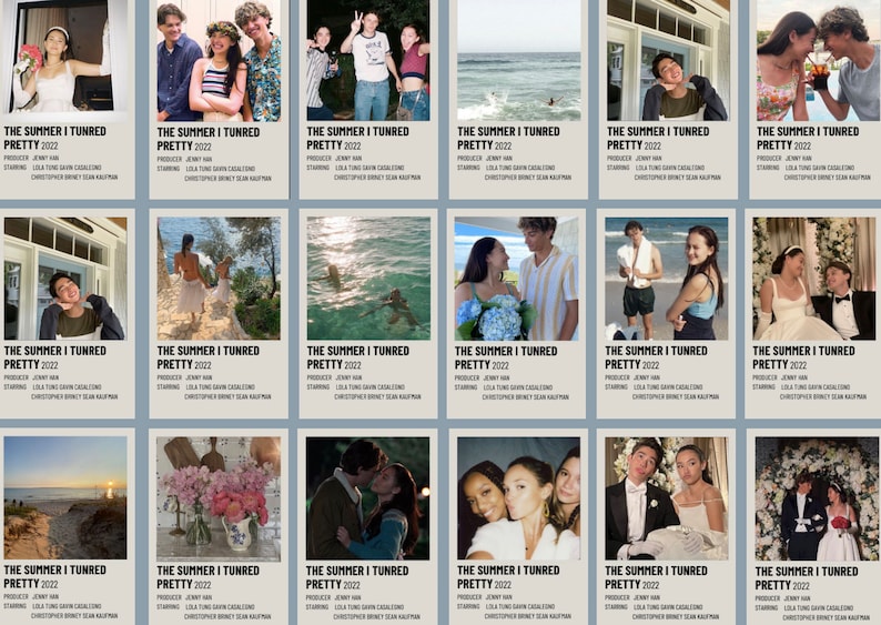 The Summer I Turned Pretty Printable Posters, Polaroid Movie Posters ...