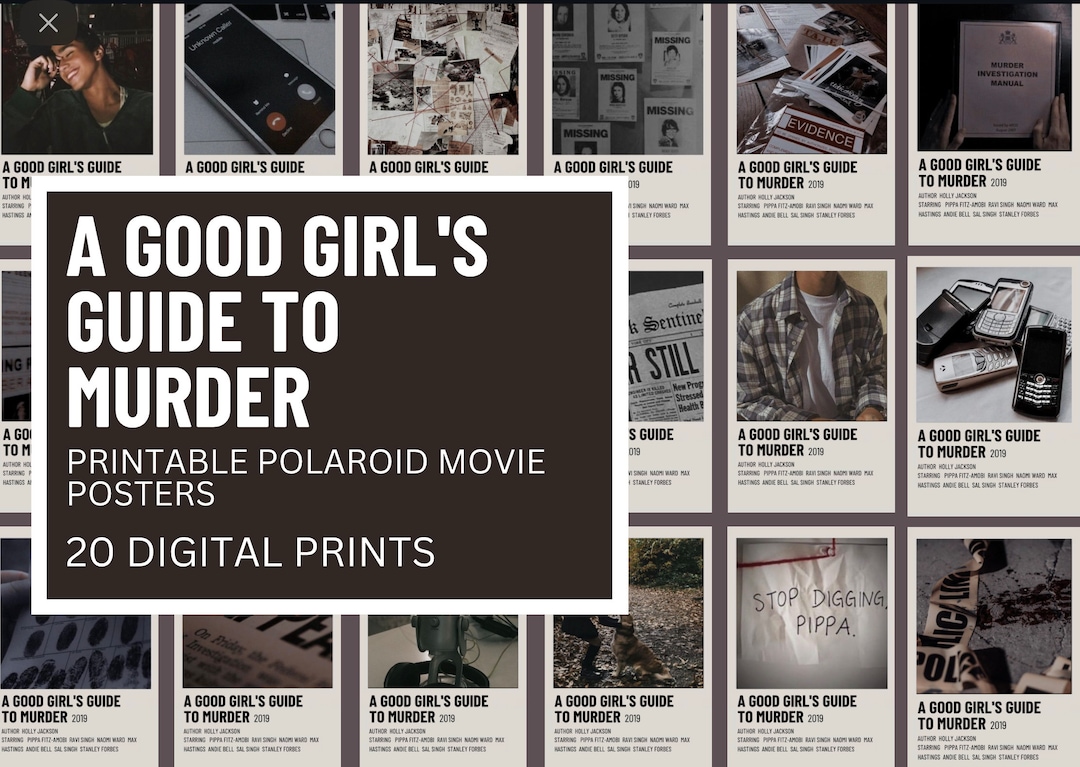 A Good Girl’s Guide to Murder Printable Polaroid Movie Posters, Agggtm ...