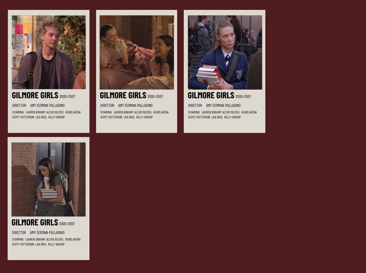 Gilmore Girls Polaroid Movie Posters Printable, Gilmore Girls Fall ...