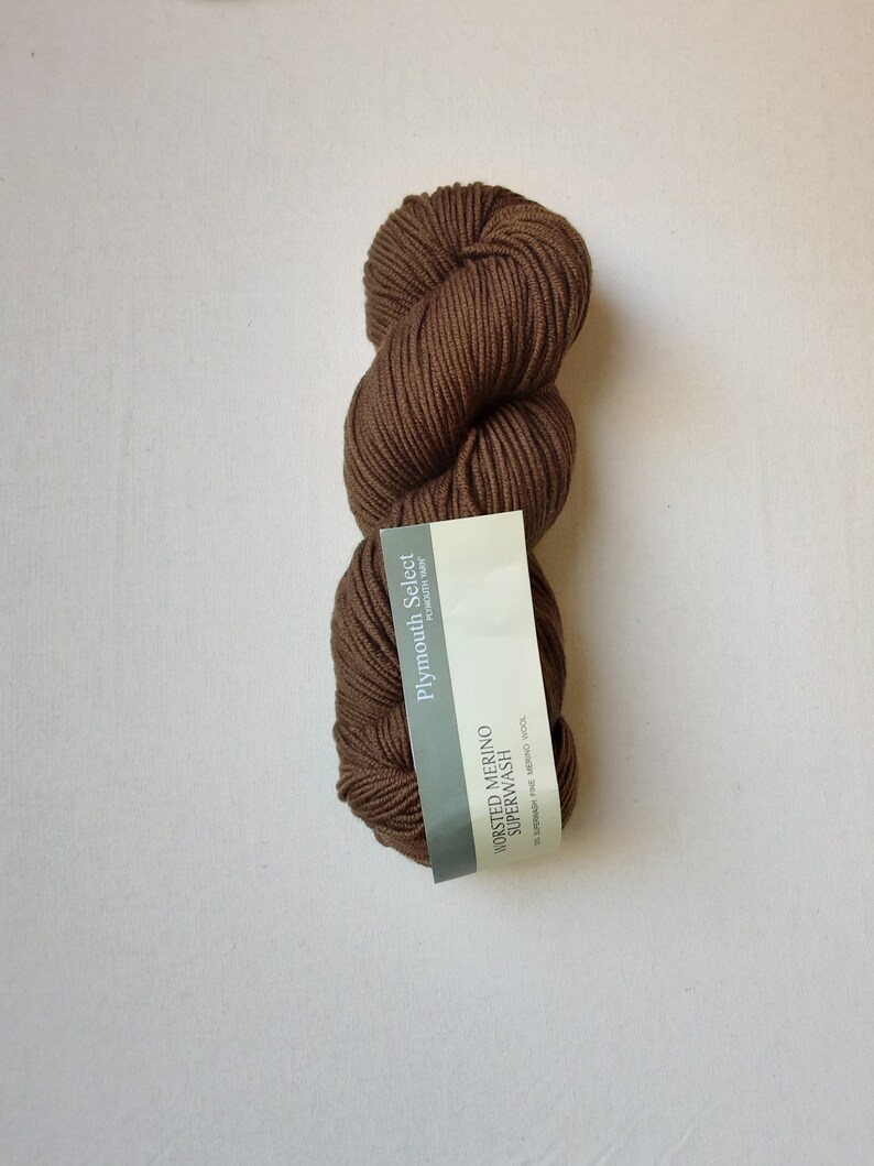Plymouth Select Worsted Weight Yarn, Superwash Merino Yarn, Brown Yarn ...
