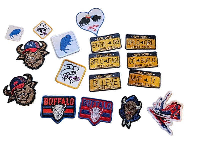 10. Buffalo Lacrosse Patch - Diamond - Iron -on - 4 & 2.5 Inches - Etsy
