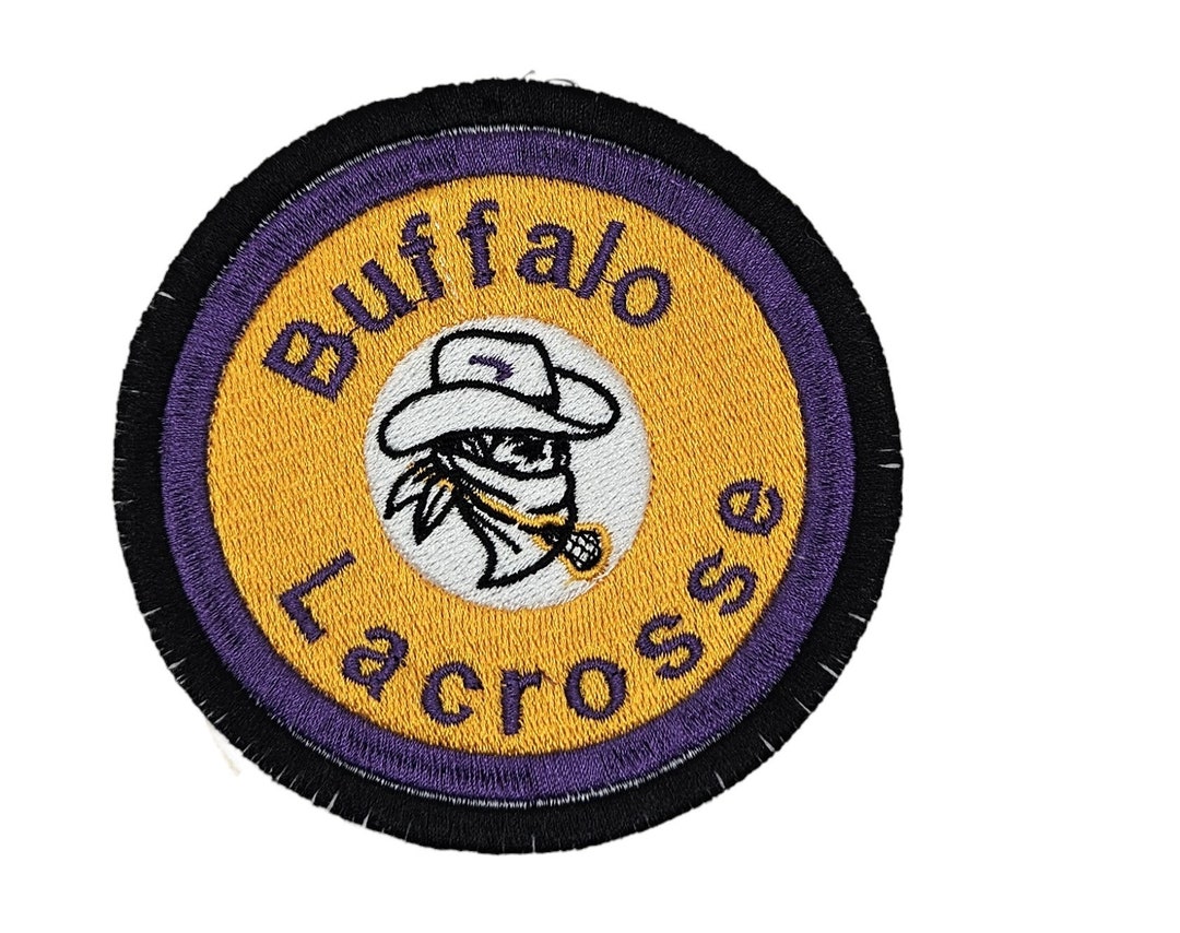 37. Buffalo Lacrosse Patch - Circle Team Colors - Iron -on - Hat Bar -2 ...