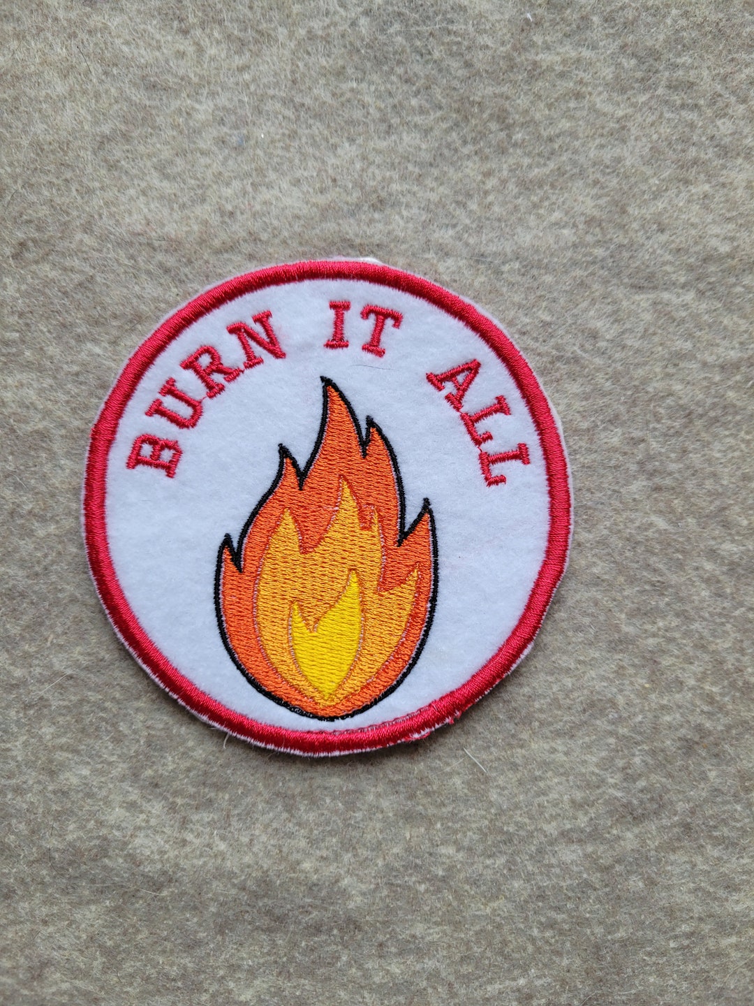 39. Burn It All Buffalo Patches 2 Sizes Available Iron On - Etsy