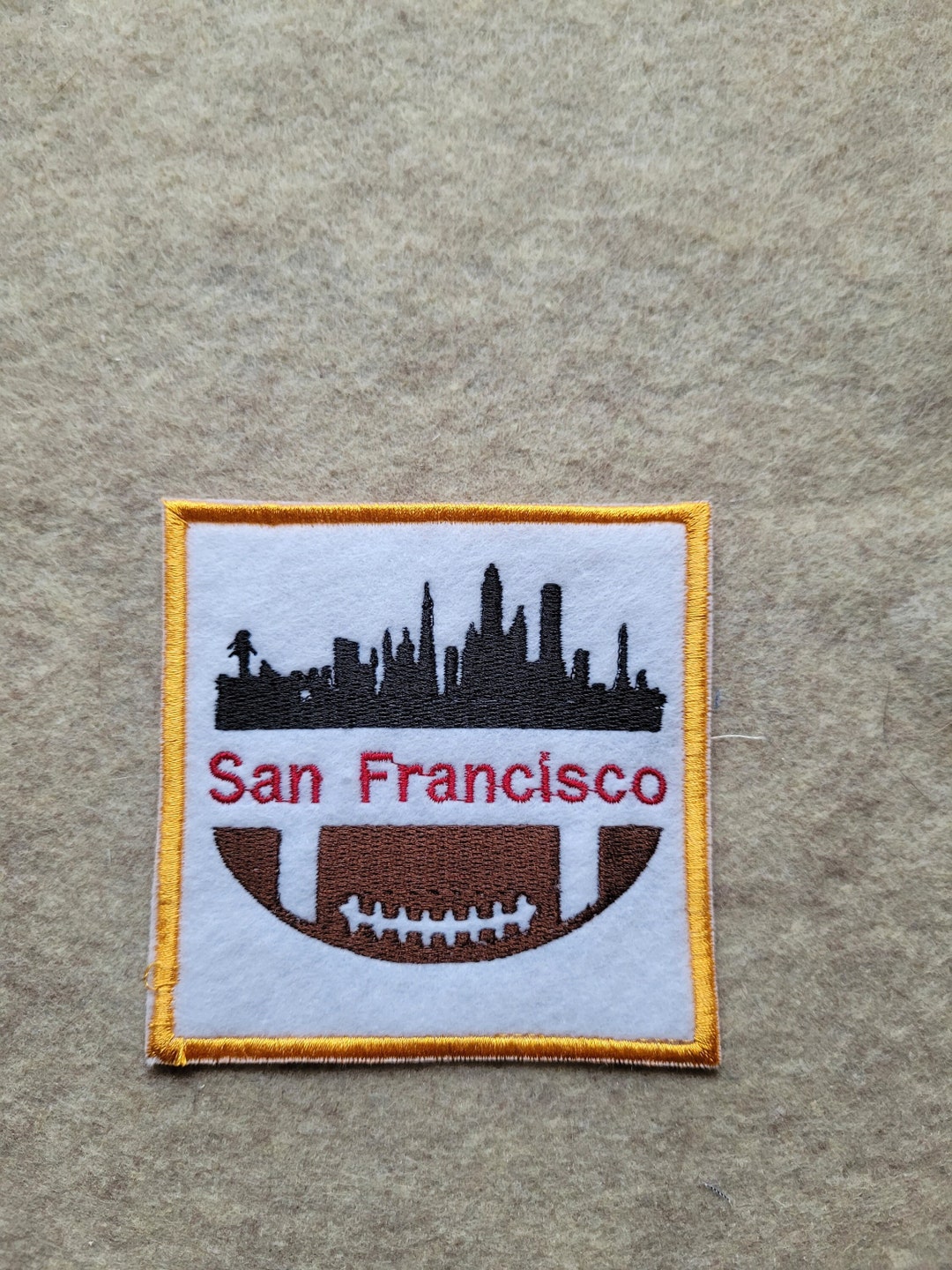 San Francisco Football City Skyline Patches 2 Sizes Available Iron On ...
