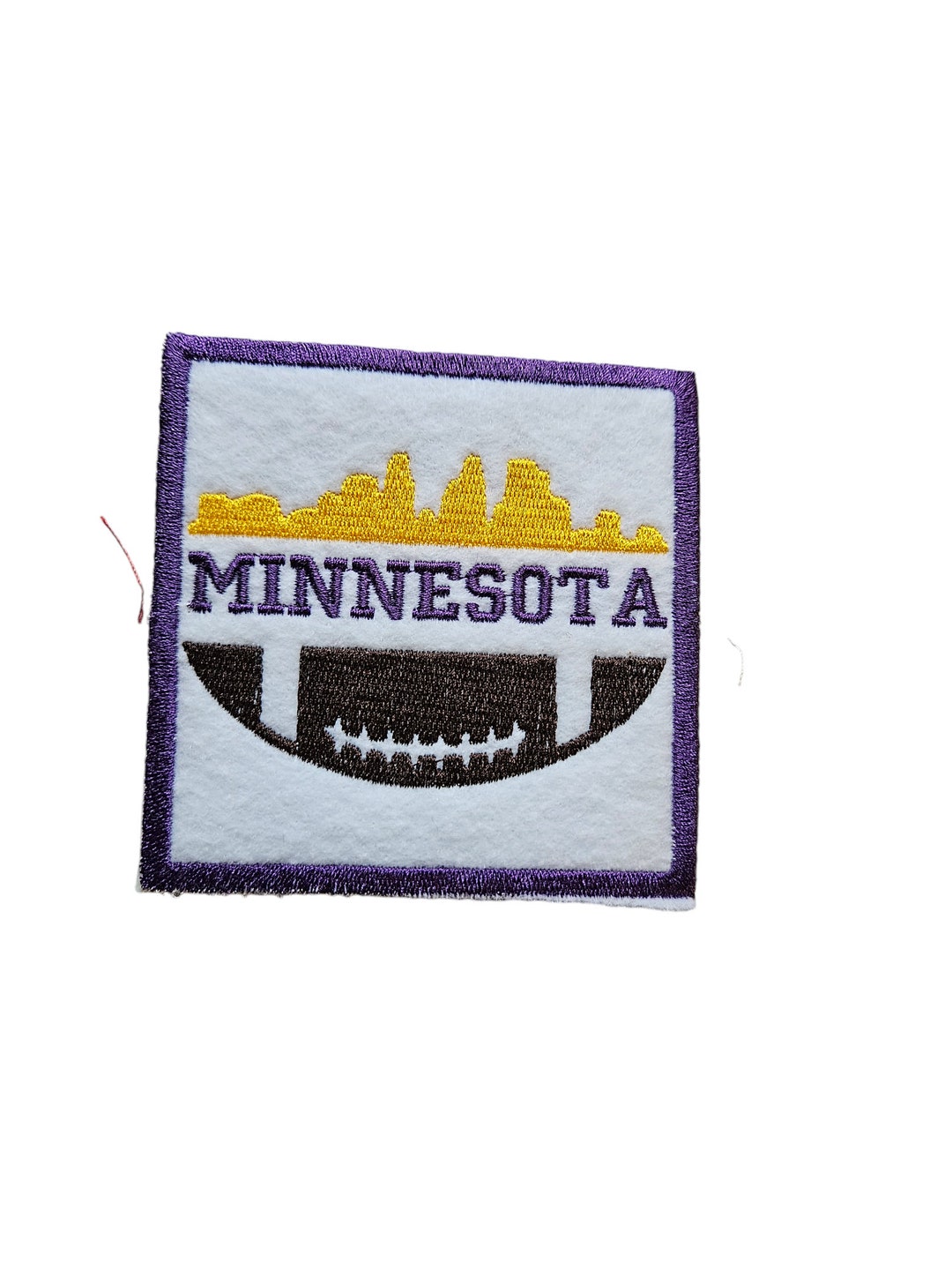 Embroidered Minnesota Football City Scape Skyline Patch 2 Sizes Iron On ...