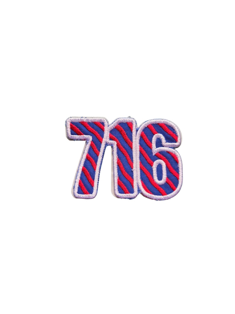 Buffalo Football Patch- 716 - Iron -on -embroidered Gameday Gear - 2.5 ...