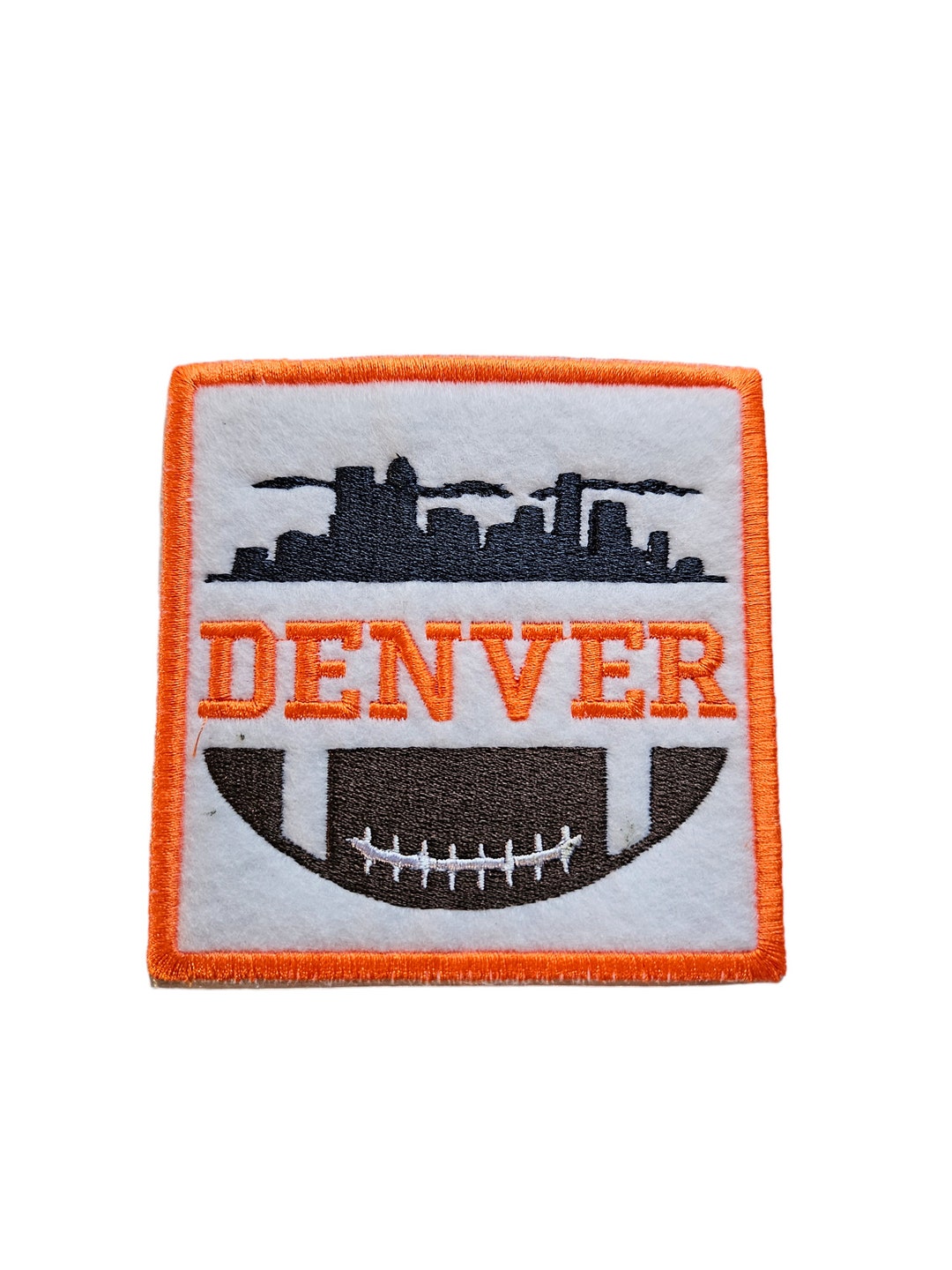 Denver Colorado Skyline Football Patch in 2 Sizes - Etsy