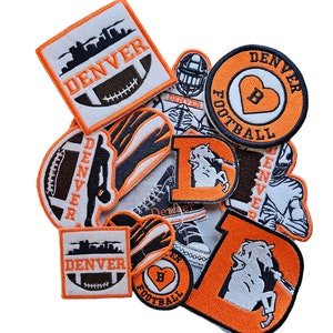 Denver Colorado Skyline Football Patch in 2 Sizes - Etsy