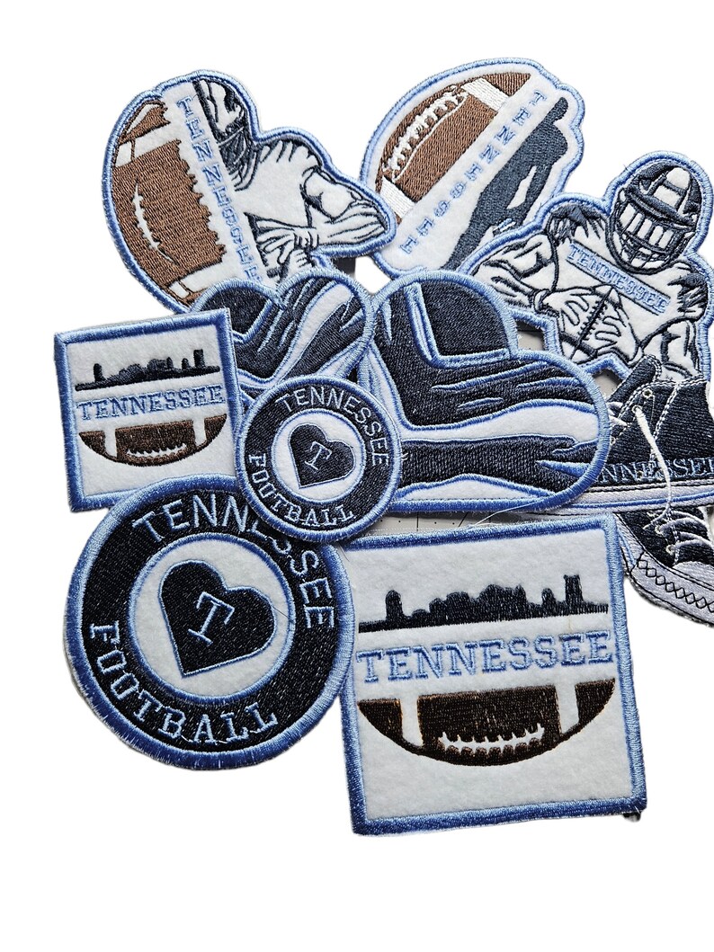 Tennessee Football Patch -heart Shape - Iron On - Etsy
