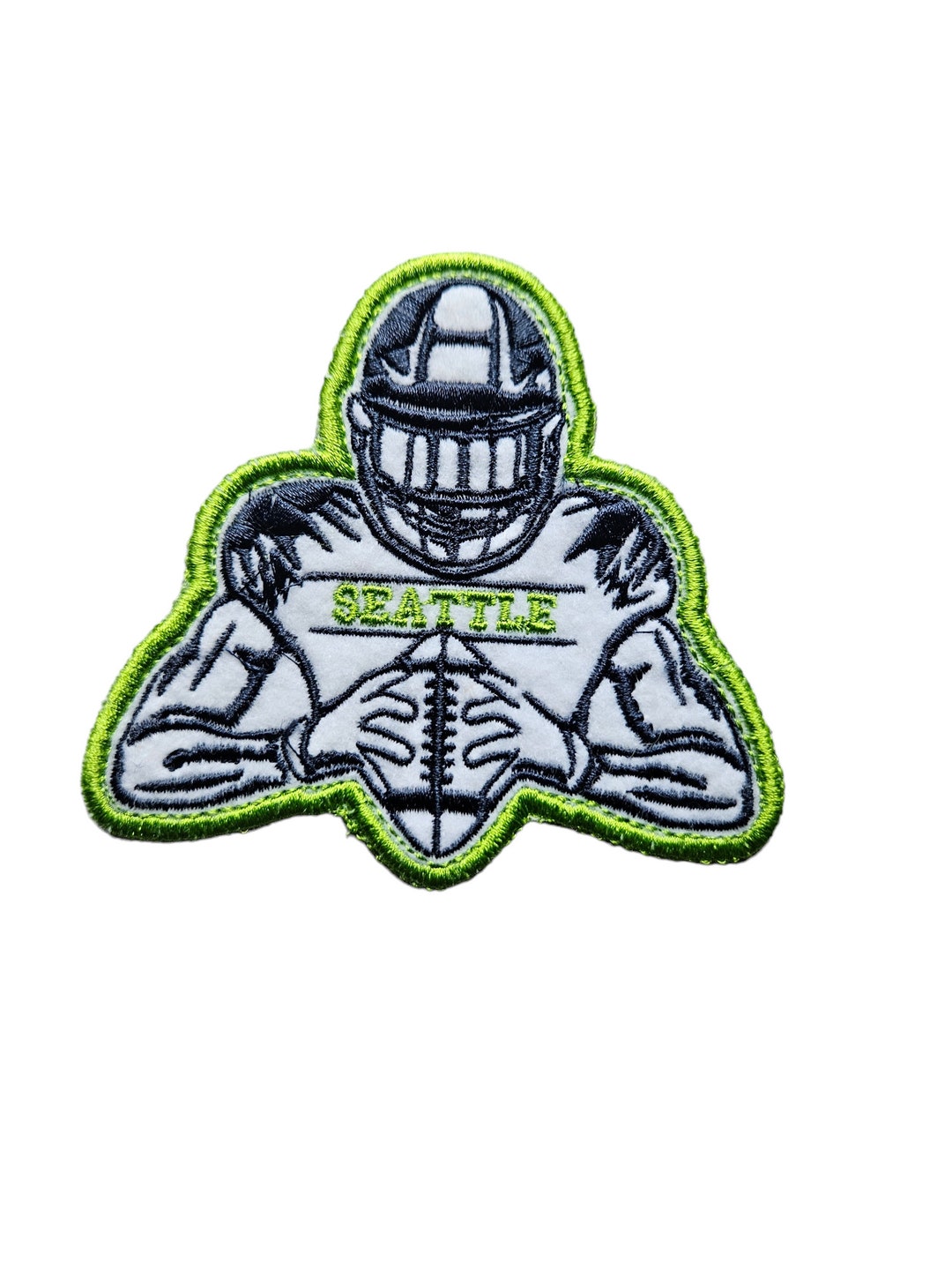 Seattle Football Player Shaped Iron on Patch 4 Inches - Etsy