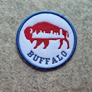 16. Left Facing Cityscape City Skyline Buffalo Football Iron on Patch 2 ...