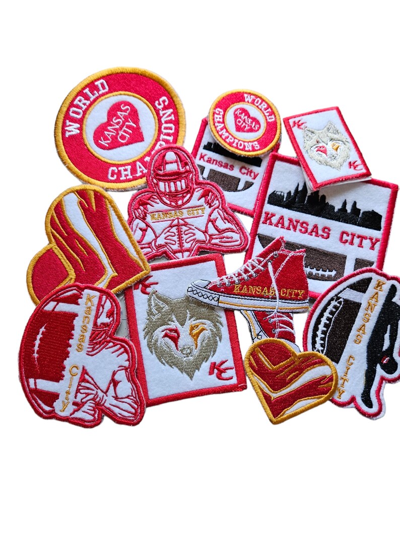 Kansas City Football - World Championship Patch - Iron on - Embroidered ...